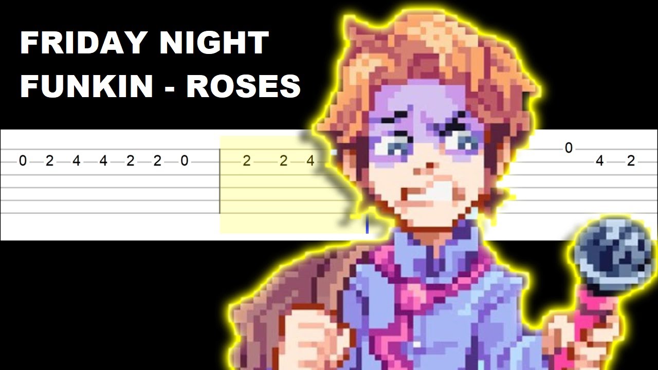 Roses - Friday Night Funkin (Easy Guitar Tabs Tutorial) - YouTube