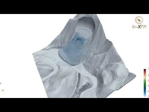 GeoXPM Simulation of 3D Terrain Field-scale Debris Flows - YouTube