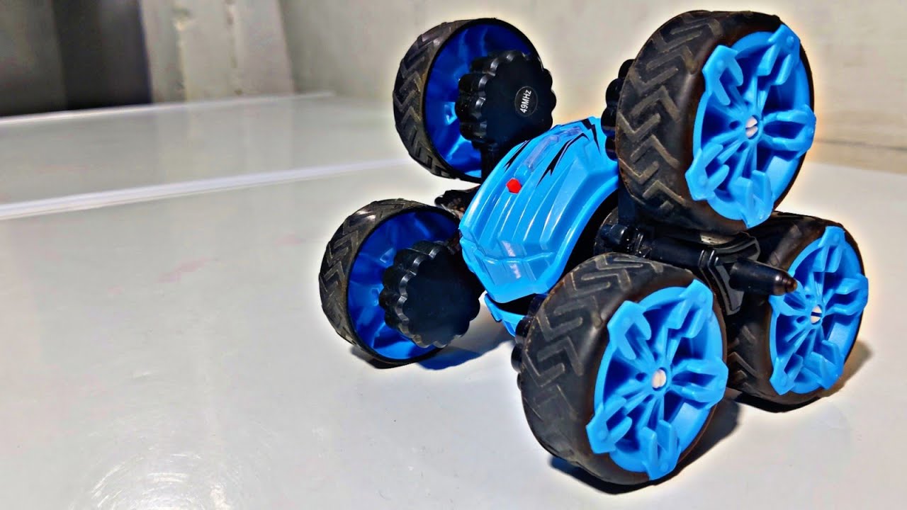 360° Rolling turn amazing car unboxing & testing || stunt car ...