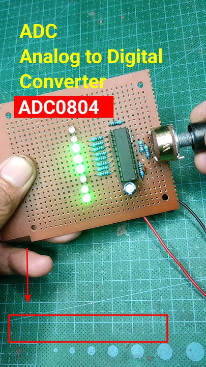 Analog to digital converter menggunakan IC ADC0804 - YouTube