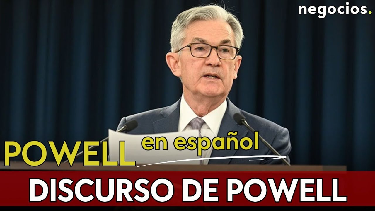 DISCURSO DE POWELL EN ESPAÑOL: Fuerte bajada de tipos en EEUU ¿Tiene un problema la FED? - YouTube