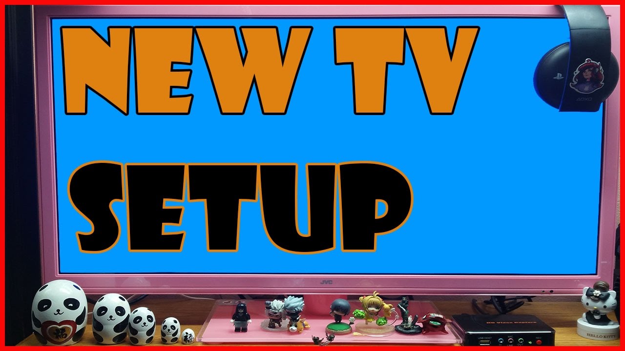 NEW TV SETUP /TV Unboxing - JVC 32" Class 720p LED HDTV - Pink TV - YouTube