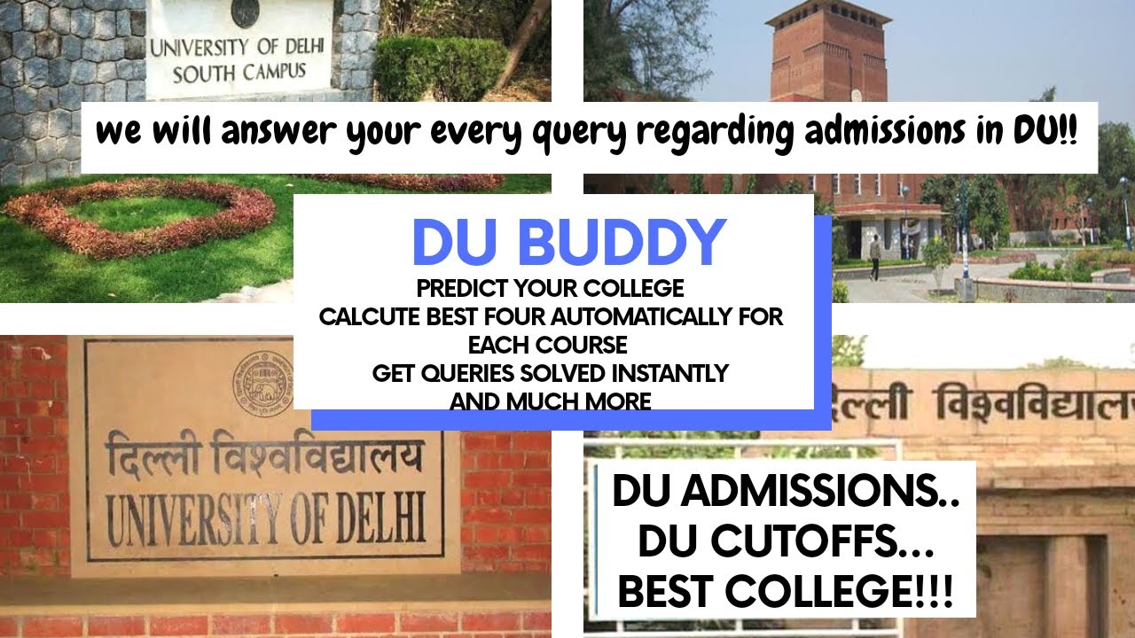 DU Buddy :- College Predictor and much more. - YouTube