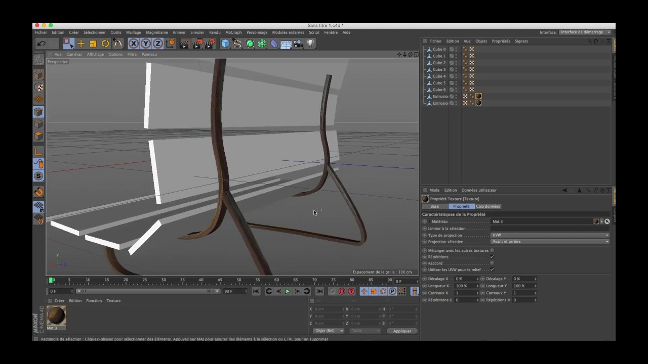 tuto c4d objet et texture vers second life - YouTube