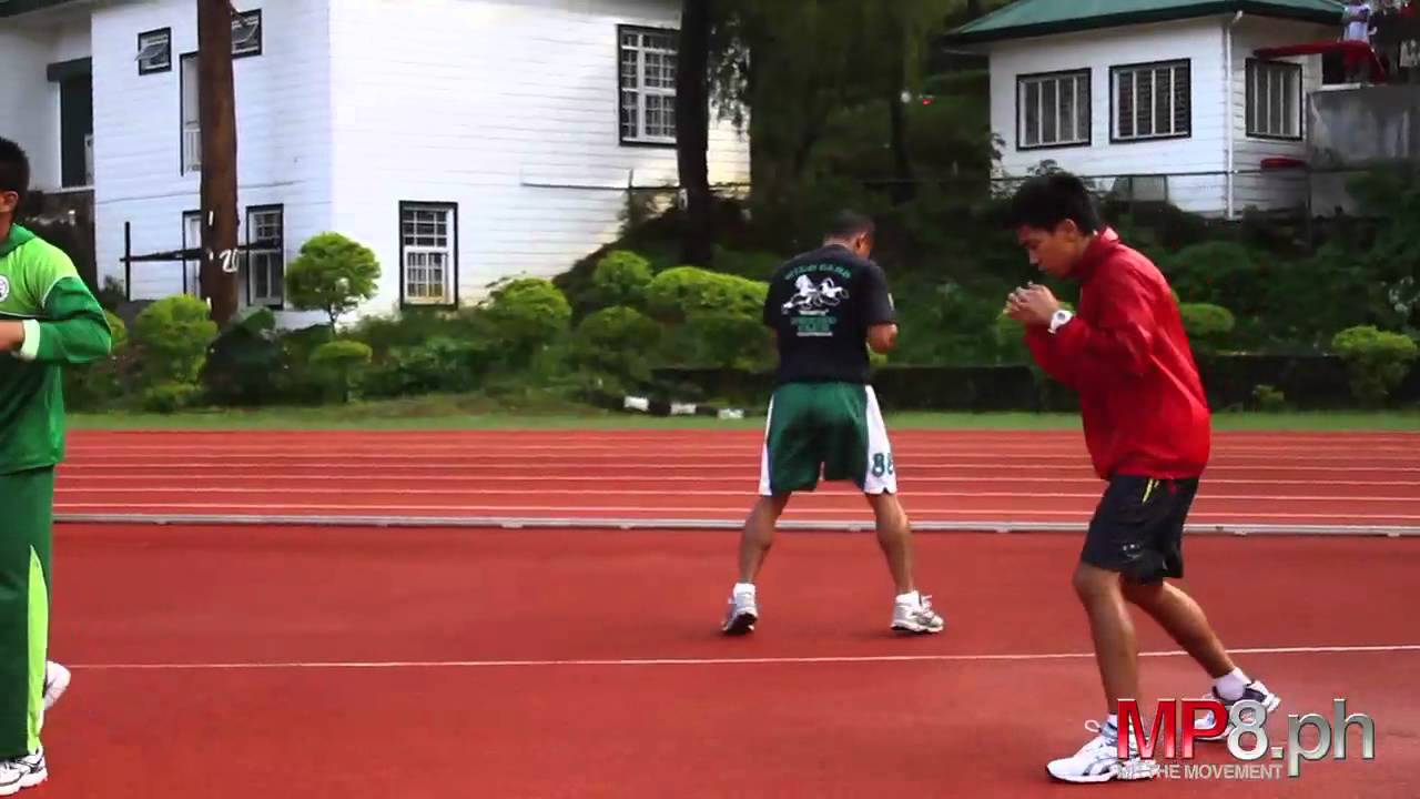Manny Pacquiao - Road to Marquez - Track Running at Teachers Camp - YouTube