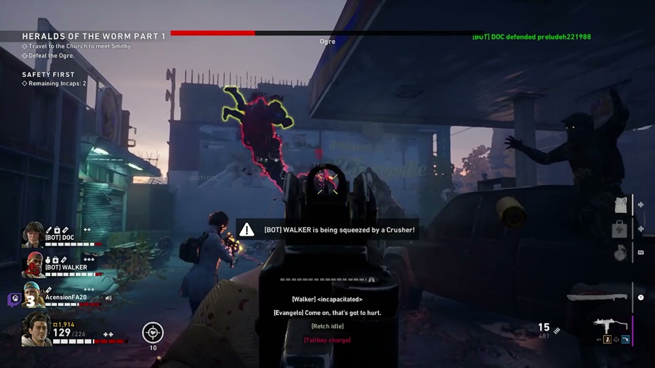 Back4Blood-act 2 run ogre boss fight #xbox #back4blood - YouTube