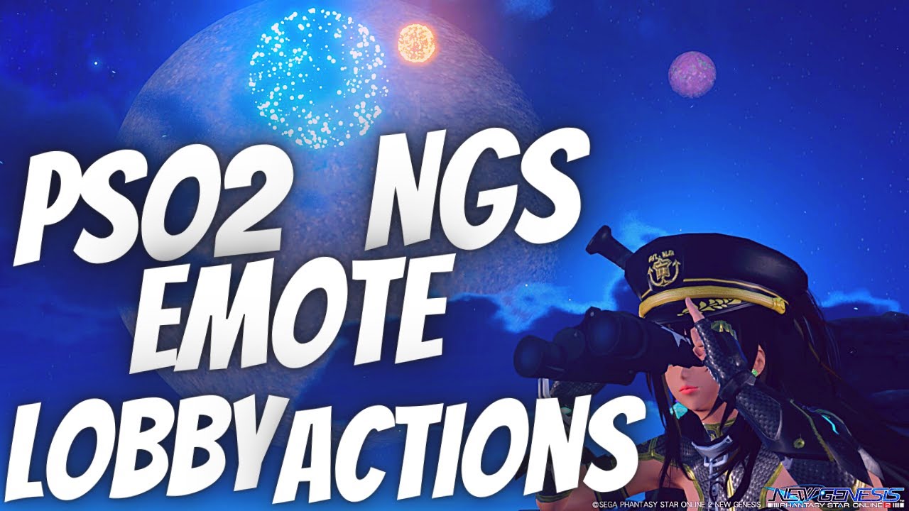 PSO2 NGS 658: Aika Pose Emote Lobby Action 658「アイカポーズ」 - YouTube