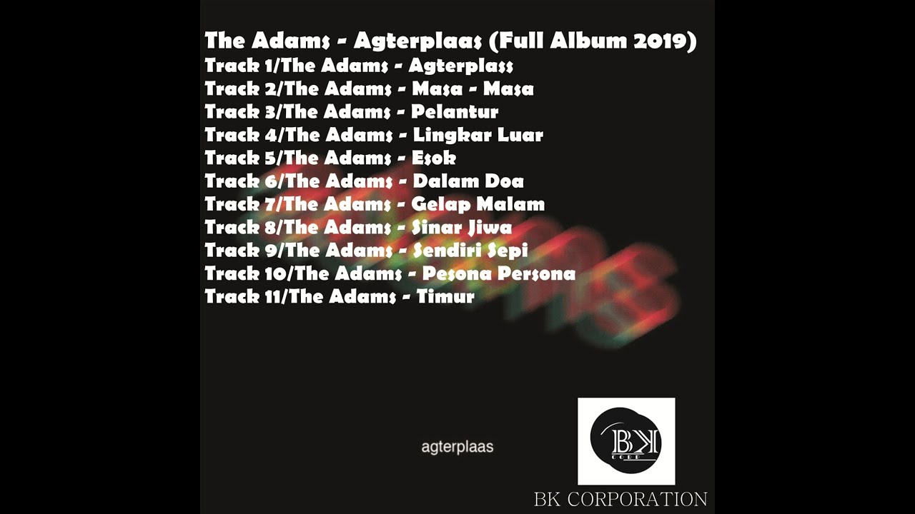 The Adams Full Album Agterplaas 2019 - YouTube
