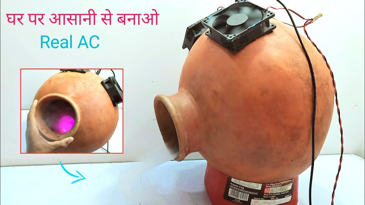 How To Make AC At Home | Homemade AC Cooler | Making AC |RG Experiment ...