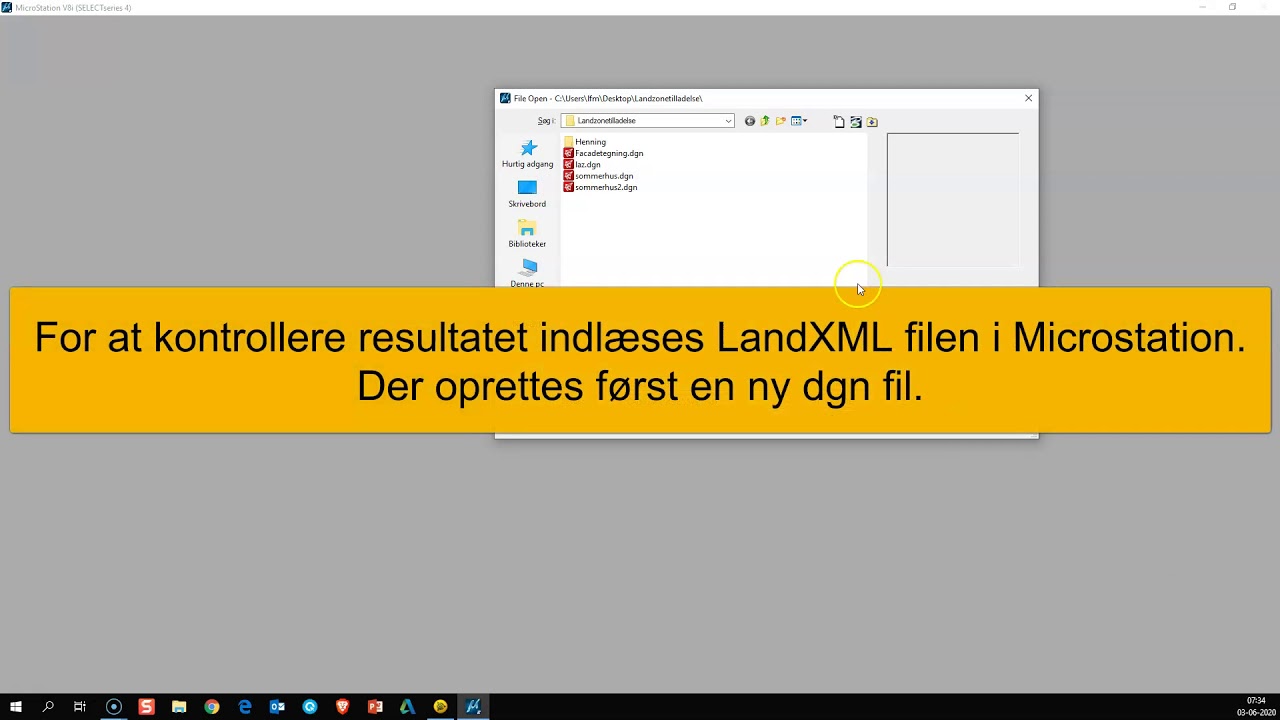 Eksport til Maskinstyringsystem LandXML format - YouTube