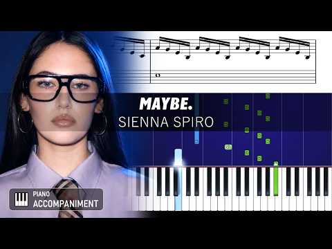 Sienna Spiro - MAYBE. - Accurate Piano Tutorial with Sheet Music