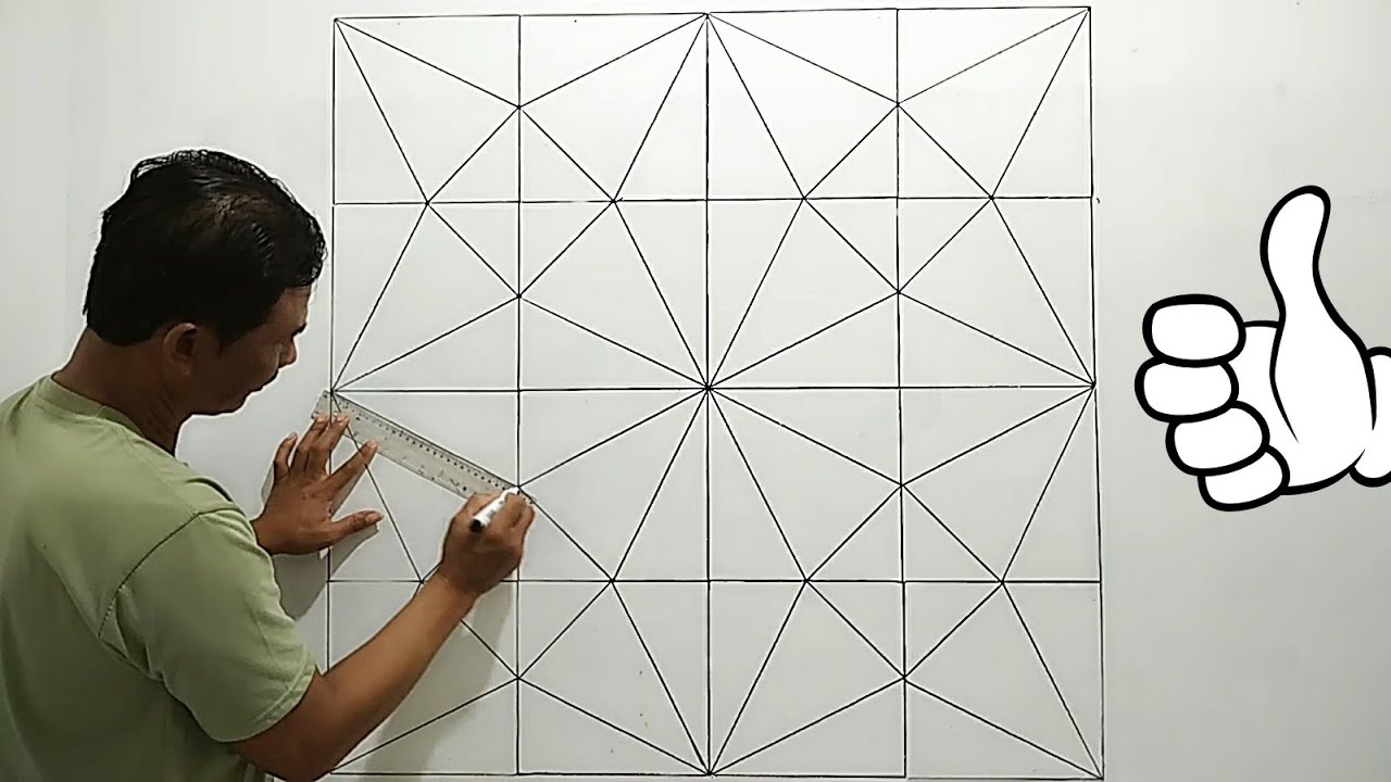 EASY TRICK TO PAINT WALL | WALL PAINTING DESIGN IDEAS | OPTICAL ...