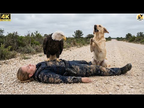 Yol Kenarında Yaralı Bir Kartalı Kurtaran İyi Kalpli Kadın Polis Memuru — Kalbinizi Dokunduracak Bi