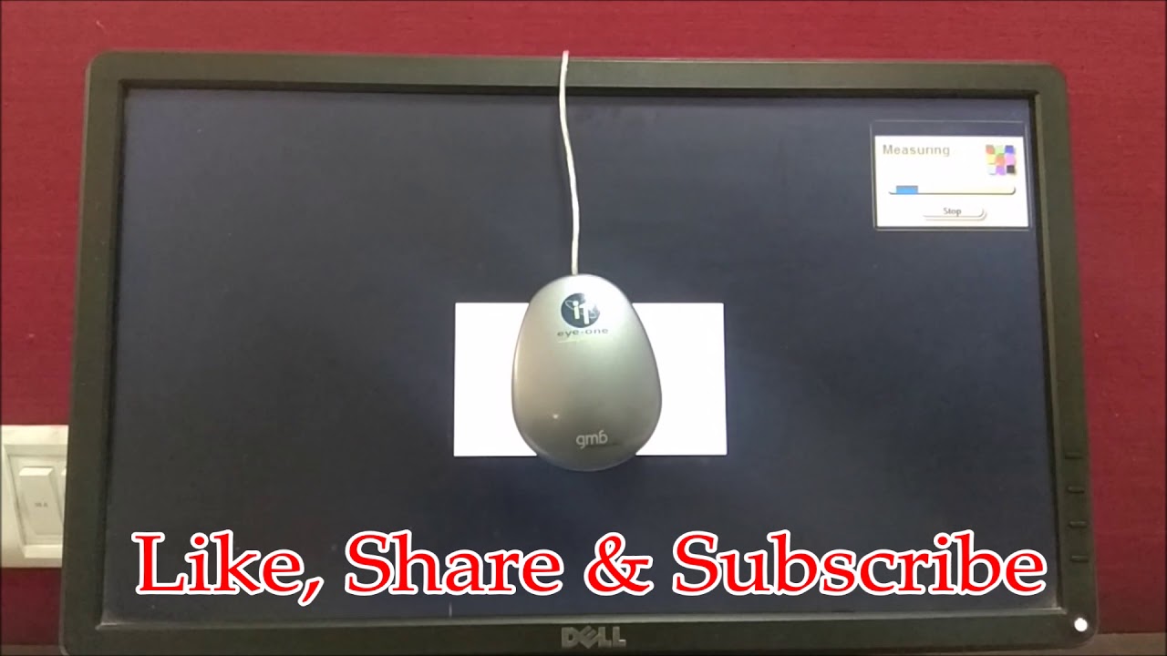 Eye One Monitor Colour Adjestment - YouTube