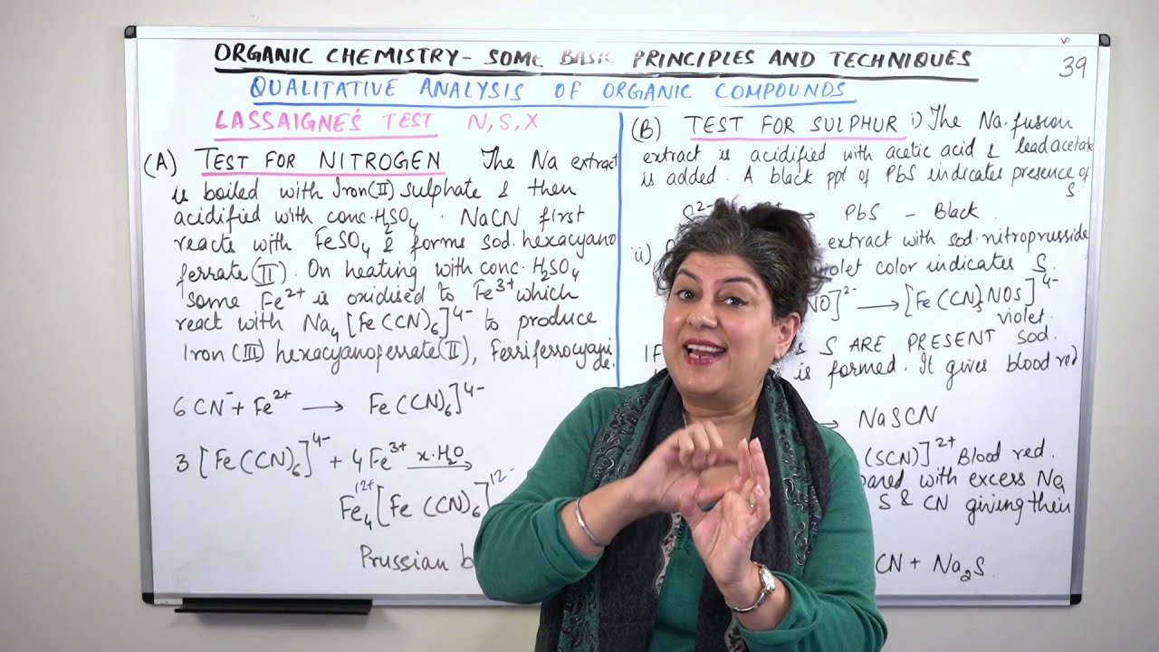XI -12#39 - Lassaigne's Test for Nitrogen And Sulphur - YouTube