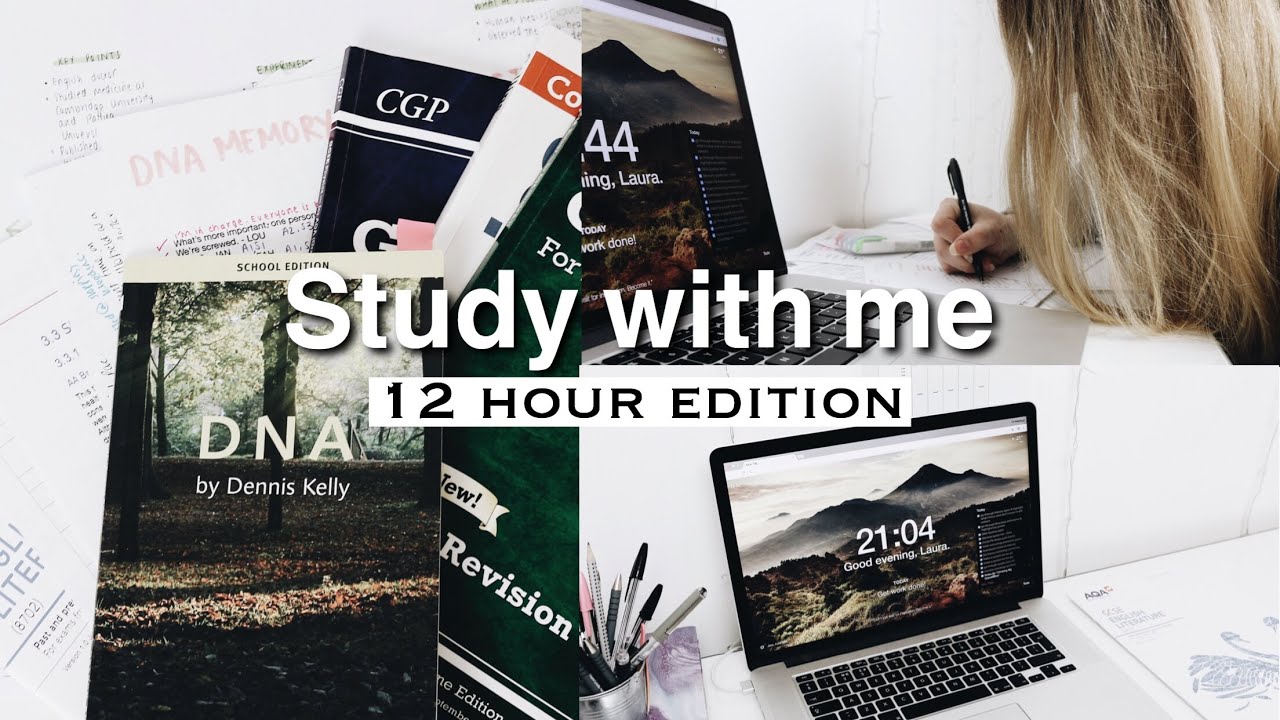 Study With Me - 12 Hour Edition! - YouTube