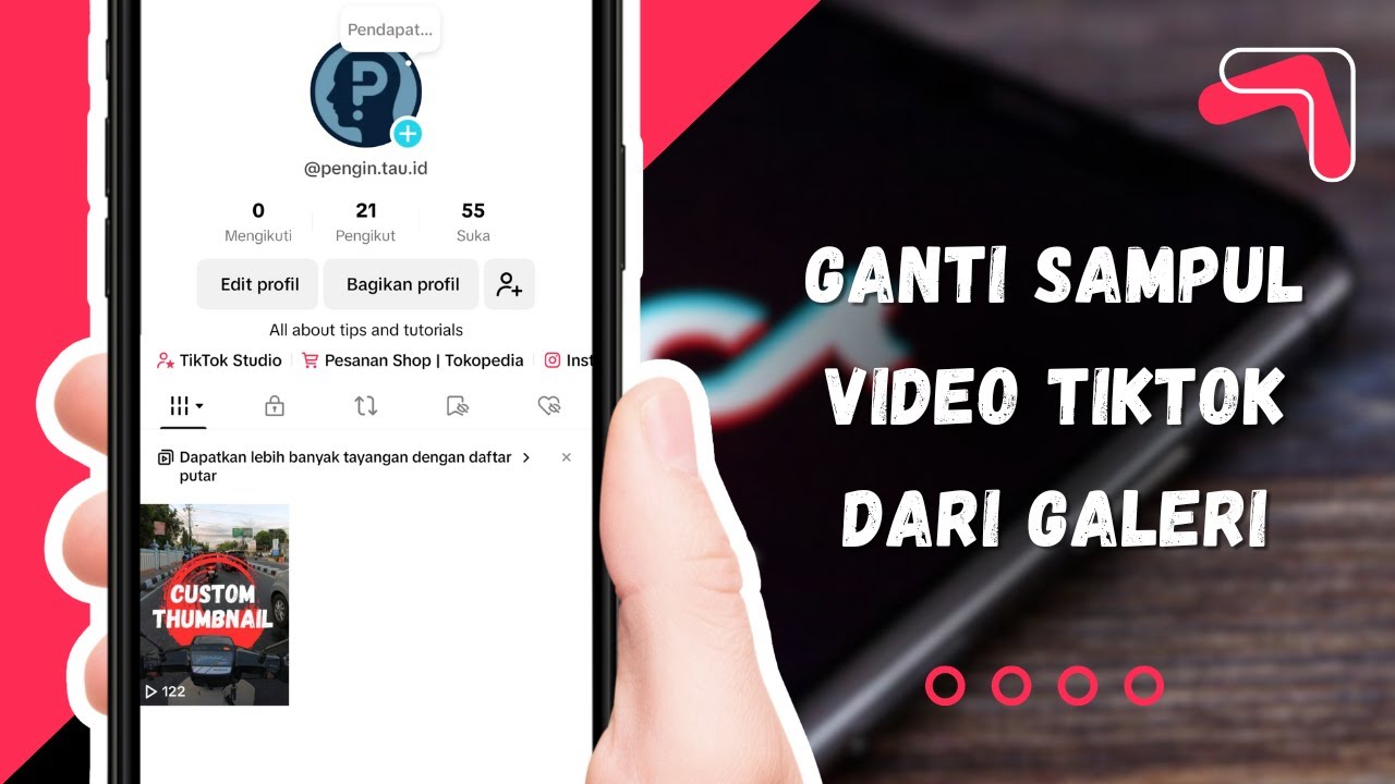 Cara Upload Cover Sampul Video Postingan di TikTok dari Galeri | Tutorial Ganti Thumbnail di ...