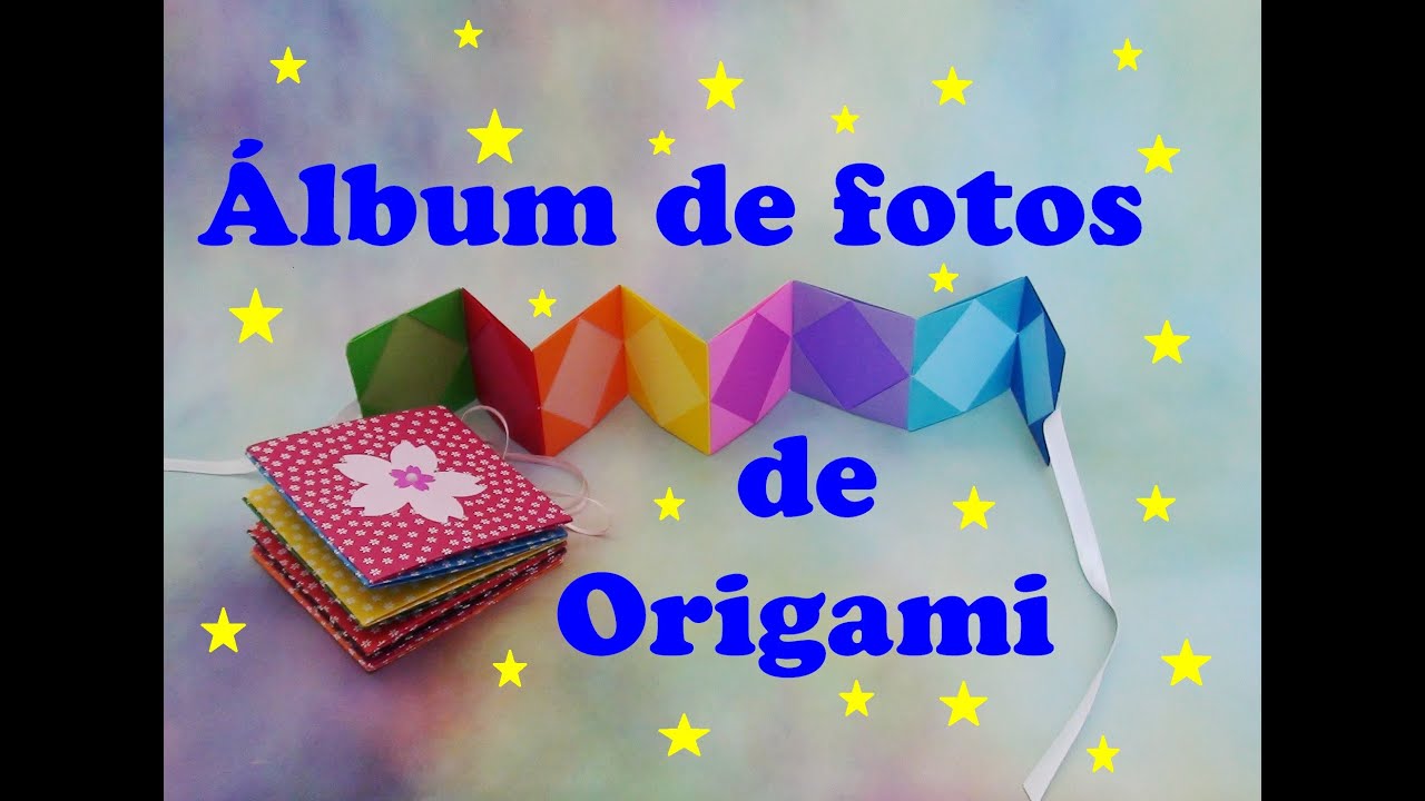 MINI ÁLBUM DE FOTOGRAFIAS OU PORTA-RETRATO DE ORIGAMI - YouTube