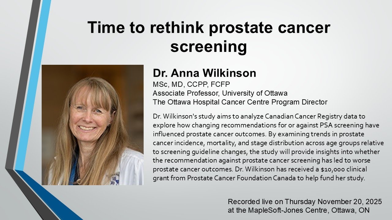 Dr Anna Wilkinson - Time to rethink prostate cancer screening - YouTube