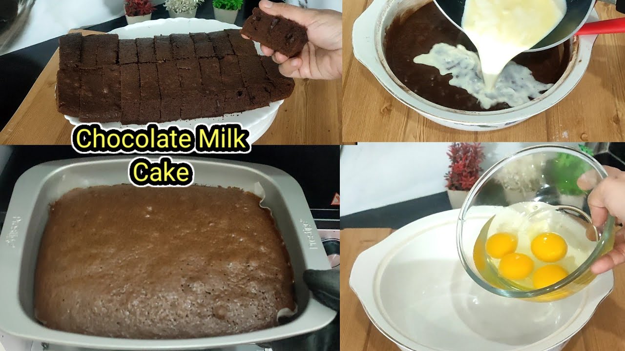 Chocolate Milk Cake Recipe-Chocolate Cake Recipe-Cake Recipe-How To ...