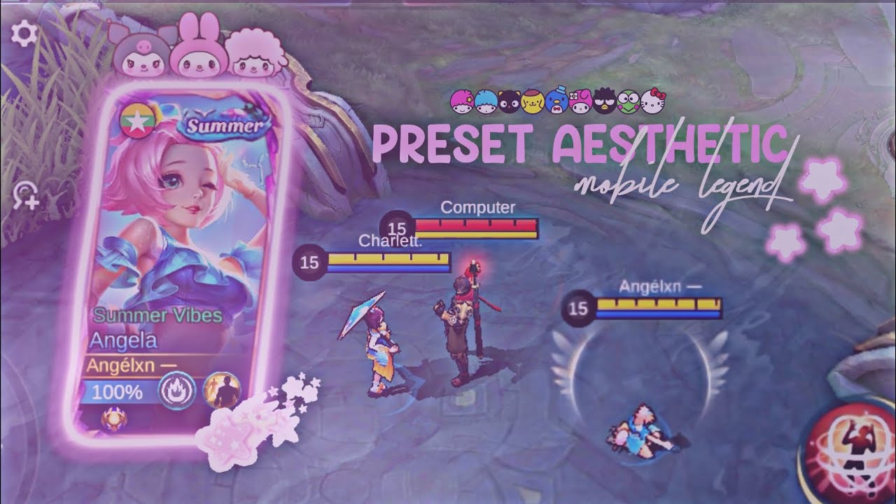 PRESET FRAME + CC PINK AESTHETIC MLBB - Déjà vu - YouTube