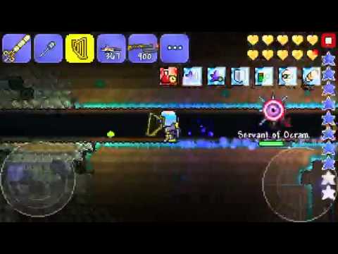 Ocram fight:Terraria Mobile Battle And Drops - YouTube