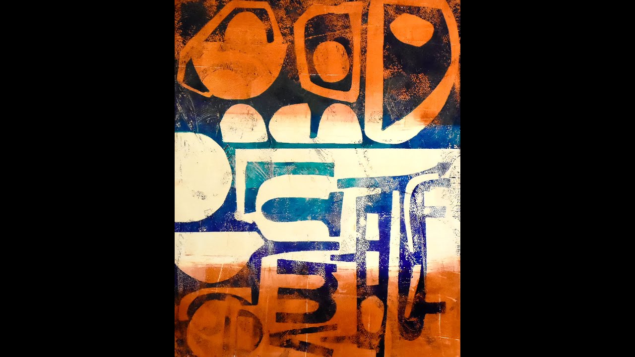 19 A Large Format Print MONTAGE of all my explorations into printmaking ...
