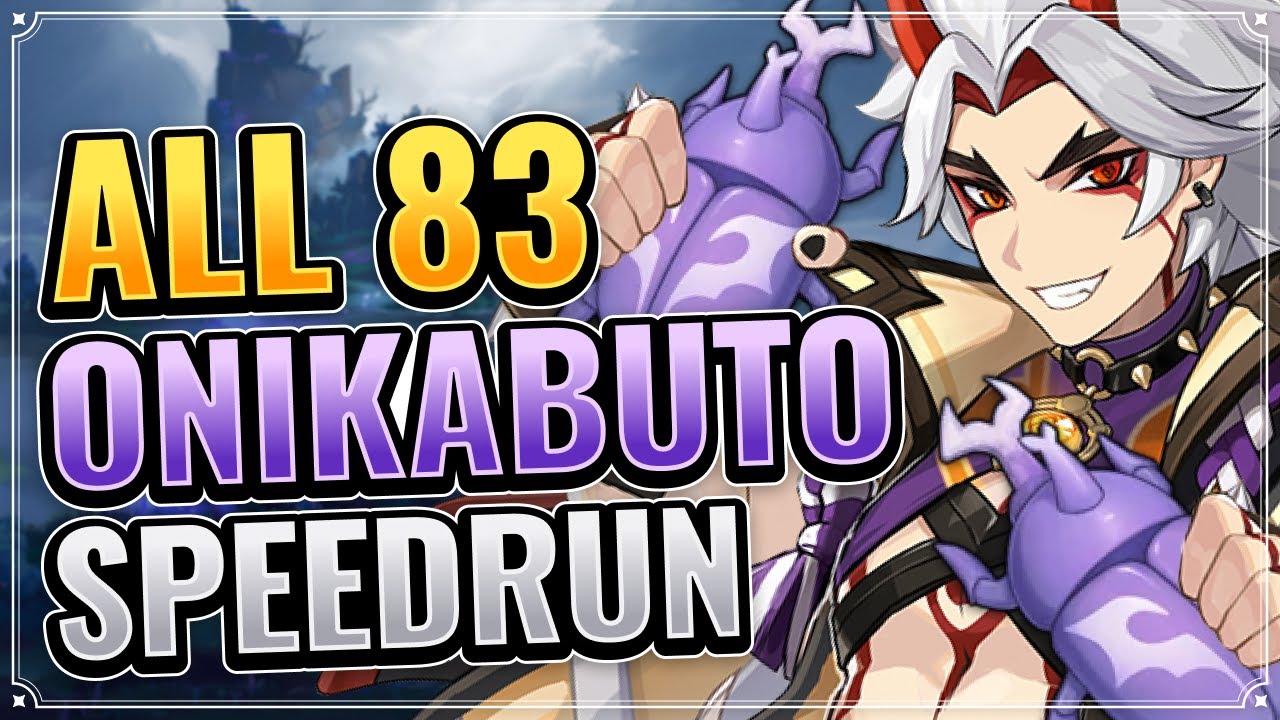 ALL 83 Onikabuto Locations EFFICIENT & FAST ROUTE Genshin Impact ...