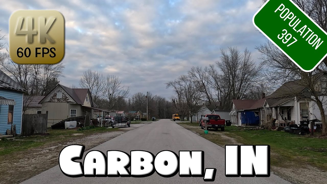 Driving Around Small Village Carbon, IN in 4k Video - YouTube