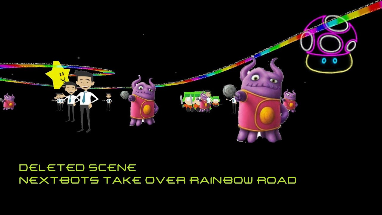The Garry's Mod Movie 2: Deleted Scene: Nextbots Take Over Rainbow Road ...