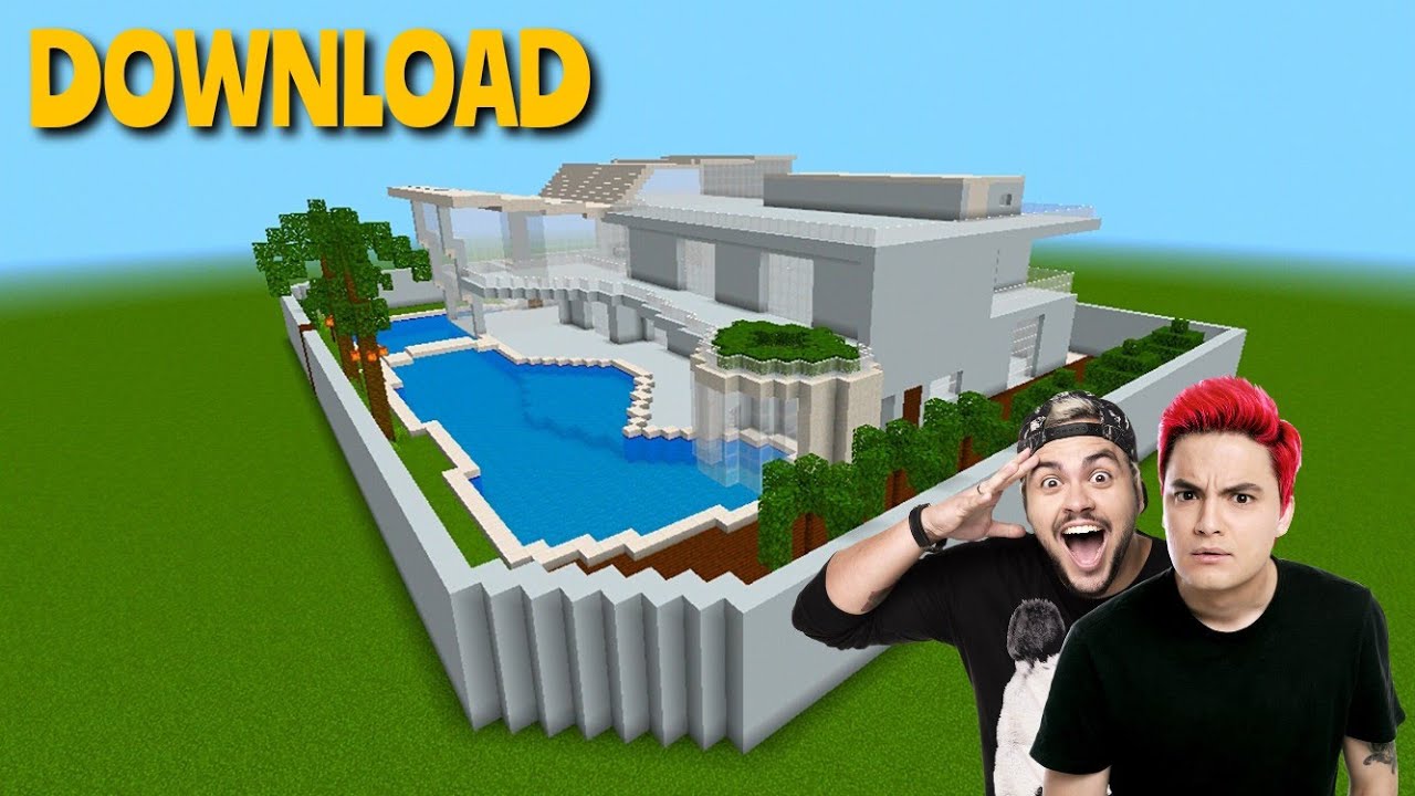 COMO TER A MANSÃO DOS IRMÃOS NETO NO MINECRAFT - MANSÃO DO FELIPE NETO ...