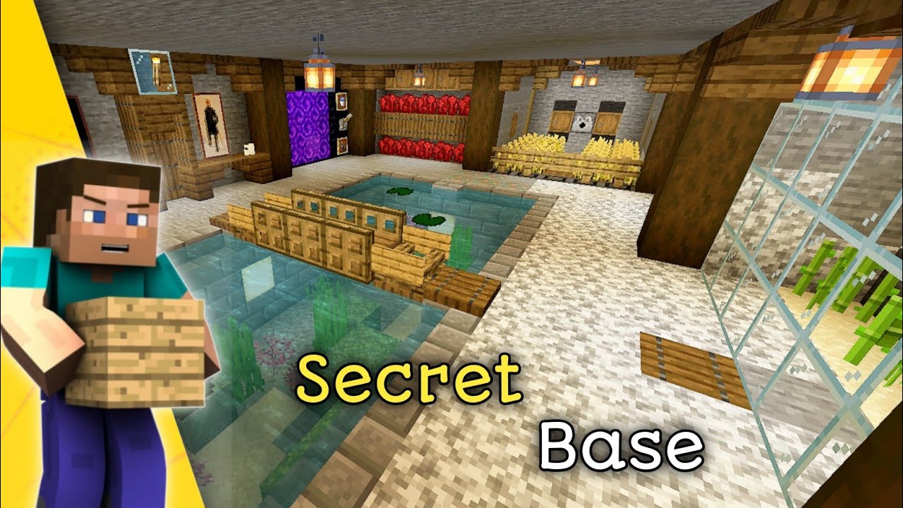 Secret UnderGround Base in Minecraft | Minecraft Tutorial ( Secret Base ) - YouTube