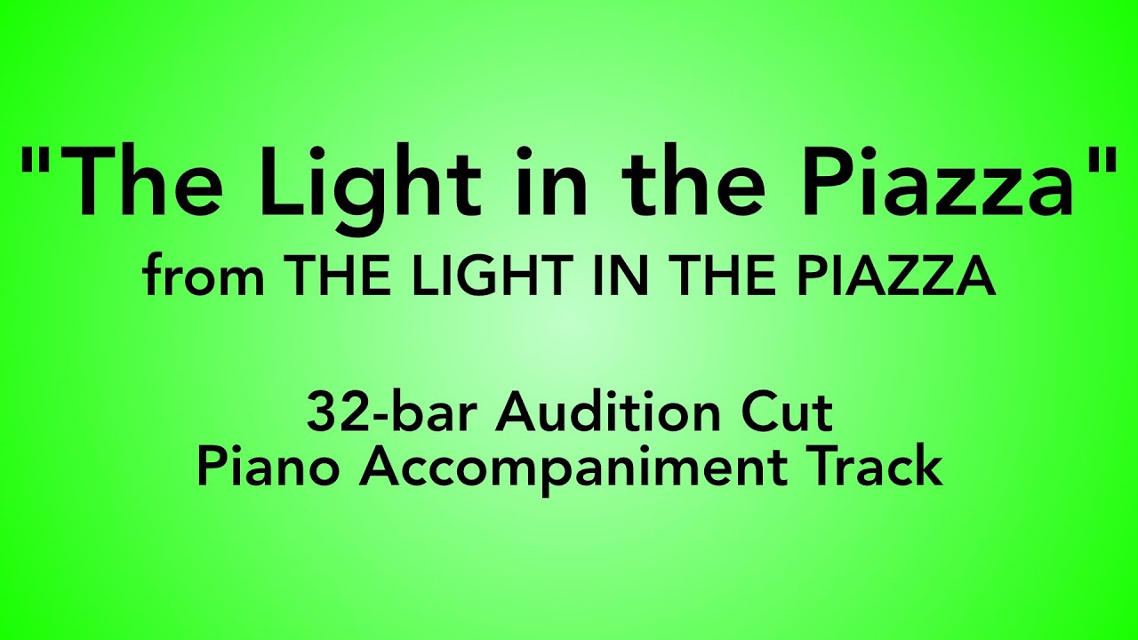 "The Light in the Piazza" from The Light in the Piazza - 32-bar ...