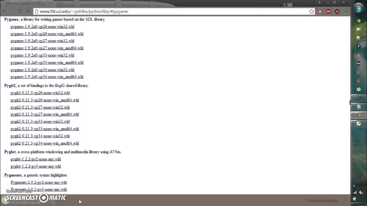 How to install Pygame for Python 3 on Win64 - YouTube