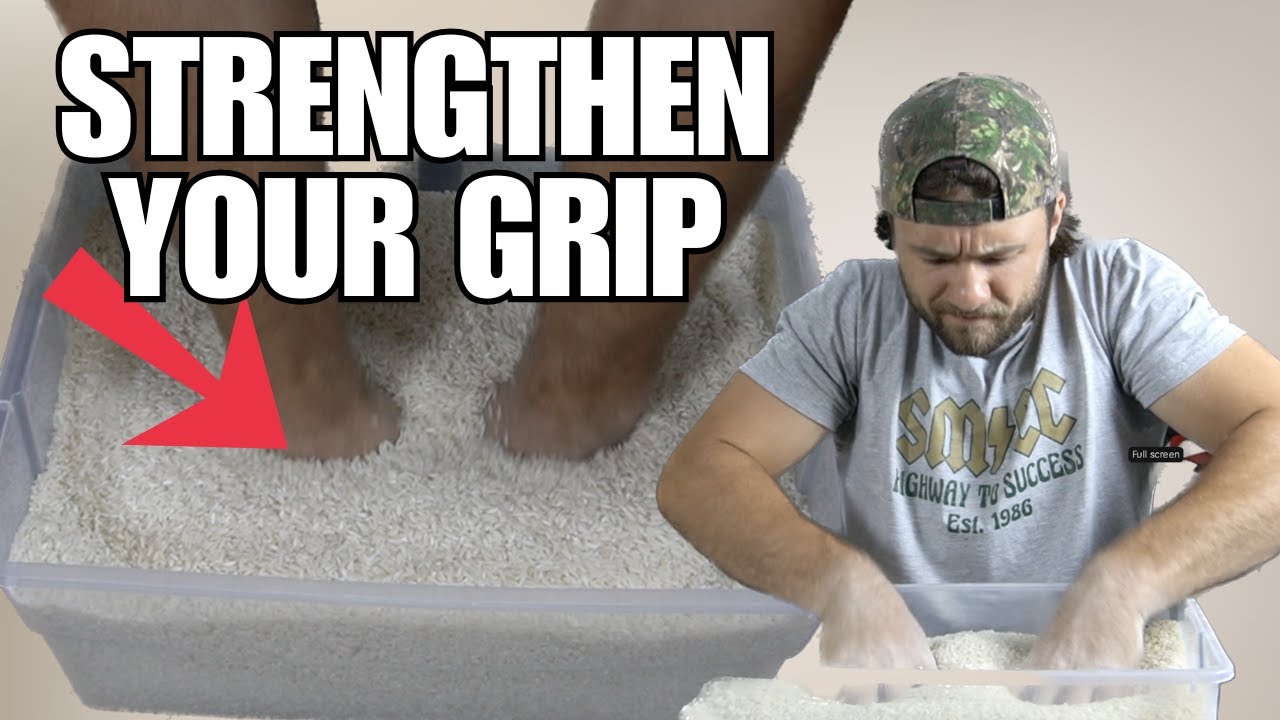Rice Bucket Grip Training Workout - YouTube