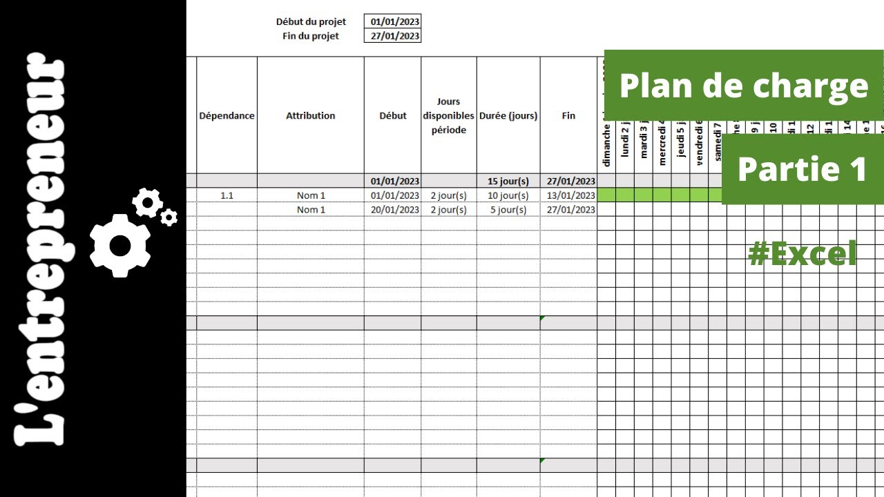 #1 Faire un PLAN de CHARGE : La structure - YouTube