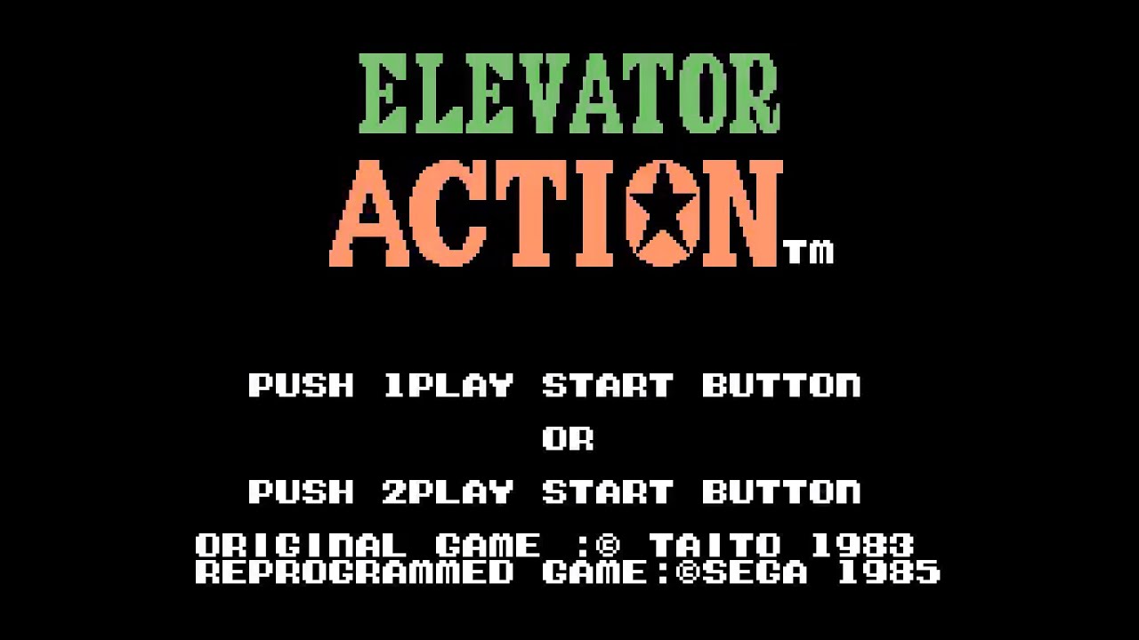 Sega SG-1000 Longplay [30] Elevator Action - YouTube