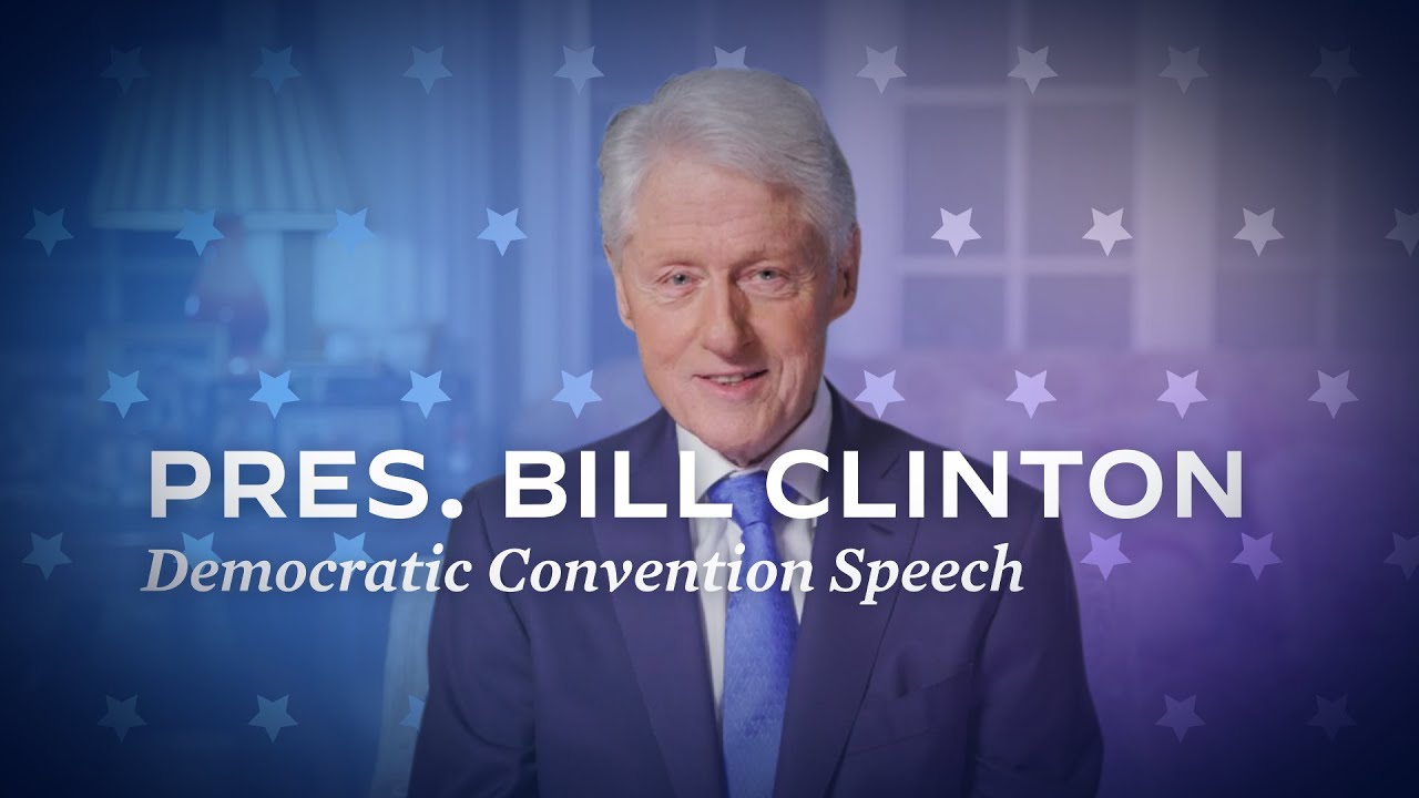 President Bill Clinton speech at the Democratic Convention | Joe Biden ...