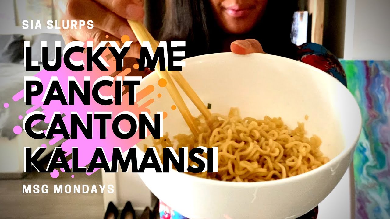 LUCKY ME PANCIT CANTON KALAMANSI Review! - YouTube