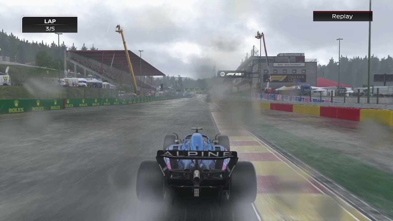 Xbox Series X F1 2022 Alpine A522 @ Belgium Spa Francorchamps at Rain ...