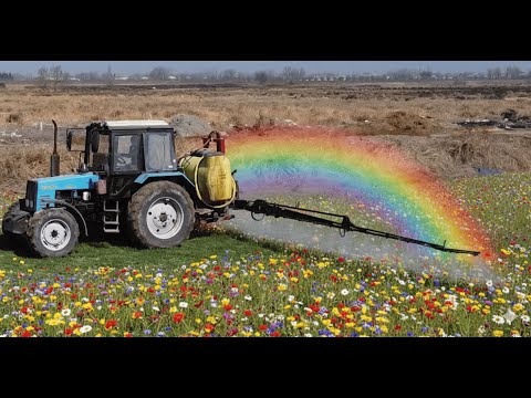 Belarus MTZ 892 Tractor | Efficient Pesticide Spraying Process (Zəhərsəpini) #tractor #mtz #mtz892