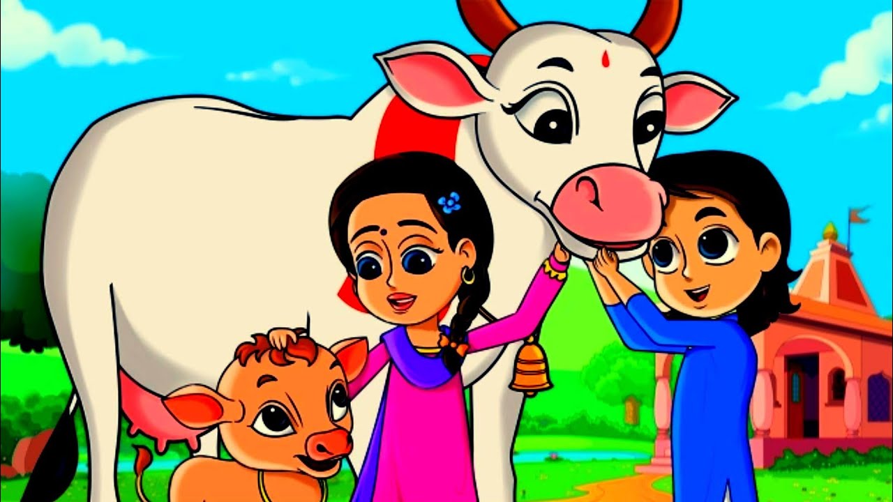 गैया मेरी गईया|Gaiya meri|Meri gaiya aati hai|Hindi Rhymes for kids# ...