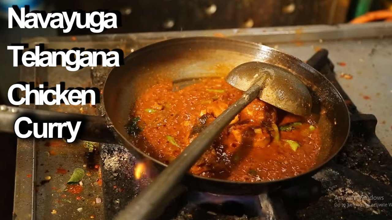 Navayuga Telangana Chicken Curry | Telangana Special Chicken Curry ...