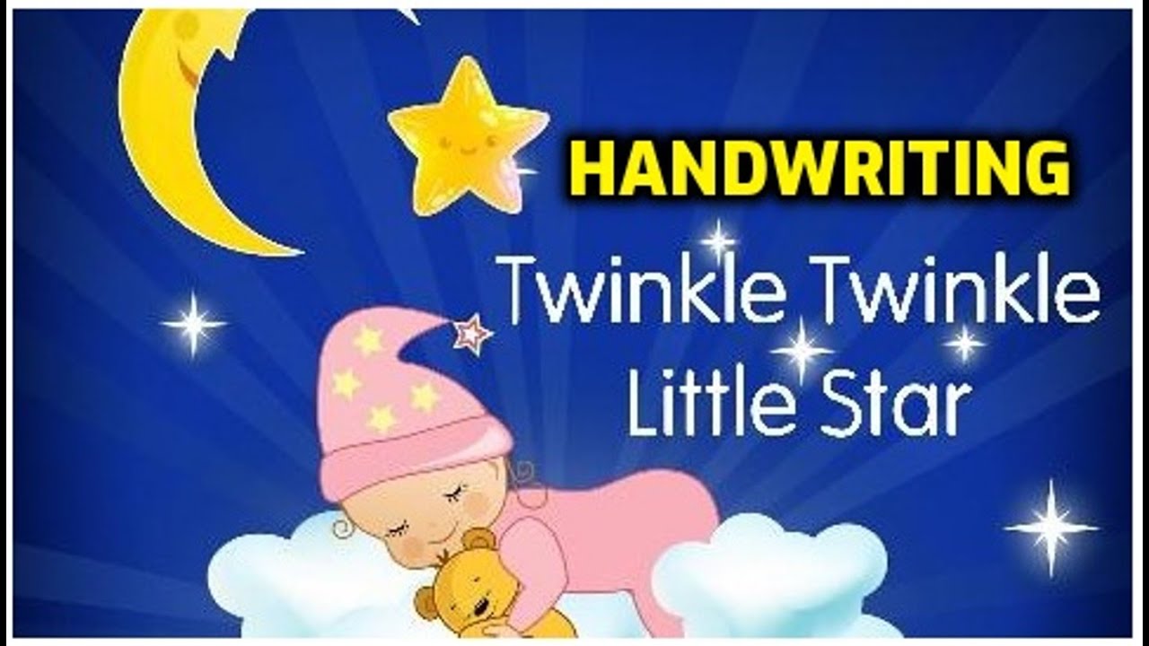 Handwriting | Print | Rhyme | Twinkle Twinkle Little Star - YouTube