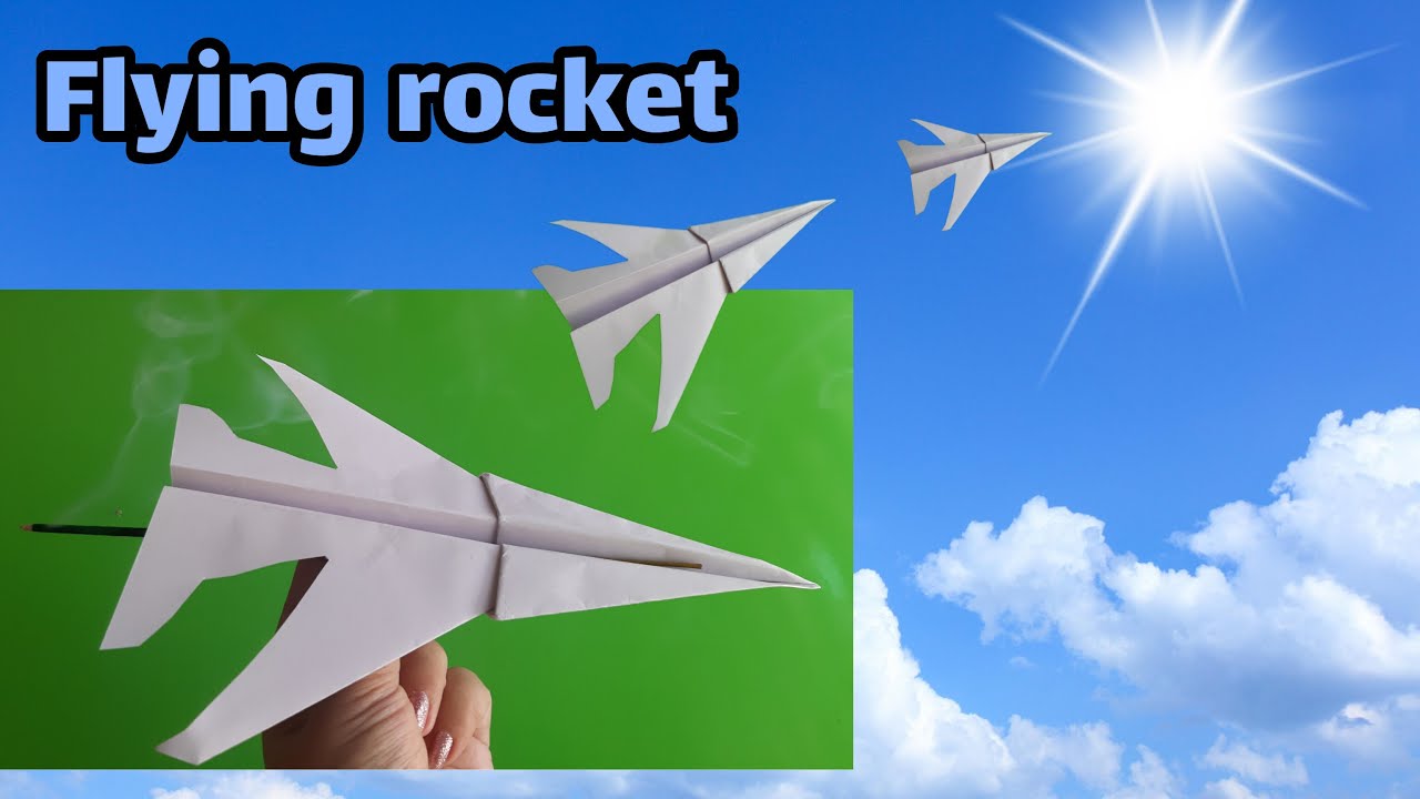 easy flying rocket/origami - YouTube