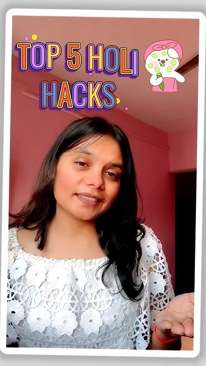 Top 5 HOLI HACKS you must know 🌈🍂🧞🫂 #holi #ytshorts - YouTube