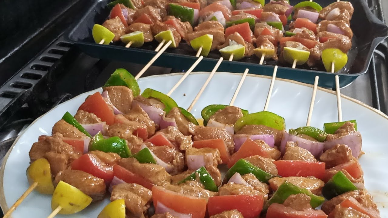 Chicken Shashlik Sticks | Sheesh Taouk | Sheesh Kebab | Easy Cook Book ...