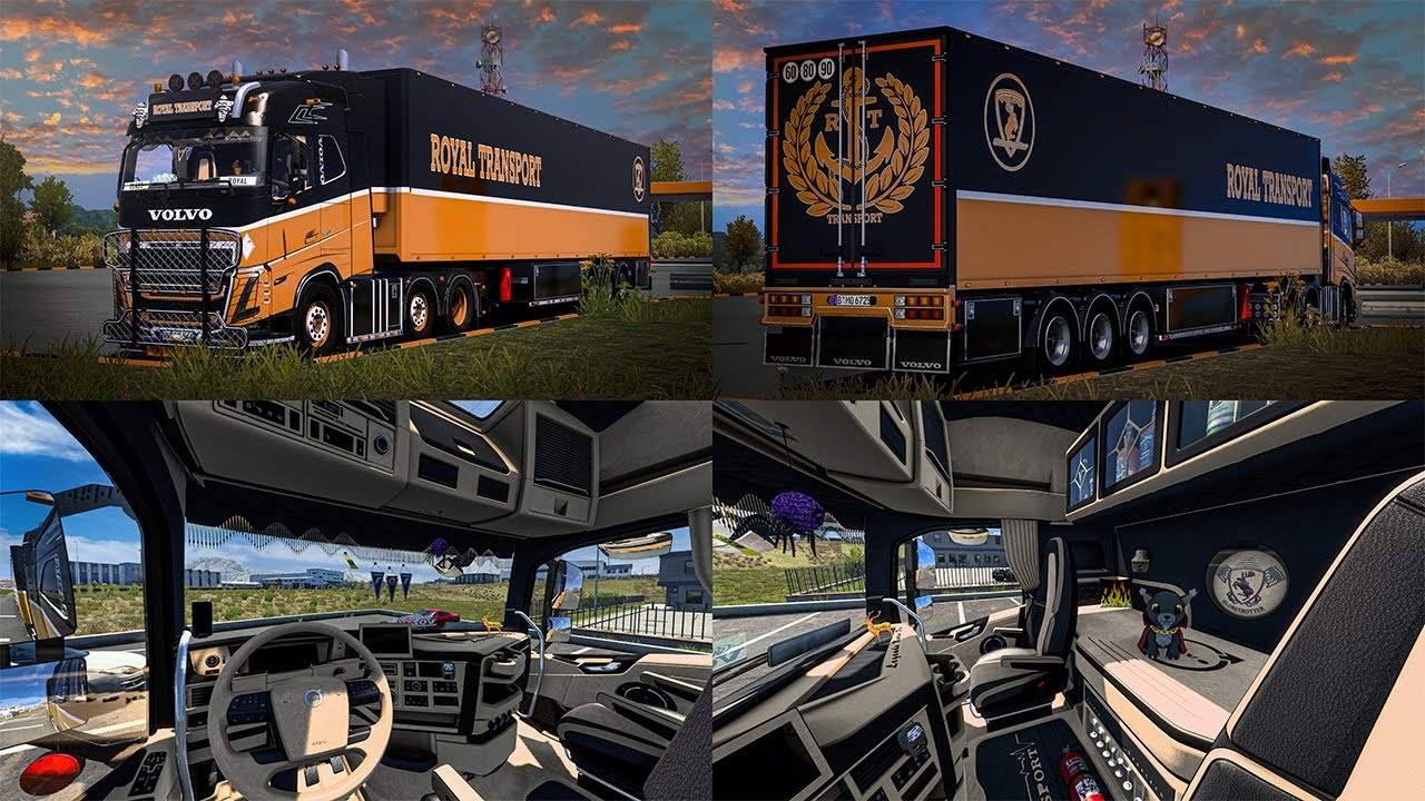 ETS2 VOLVO FH5 MEGAMOD Royal Class High Quality MOD 1.53 - YouTube