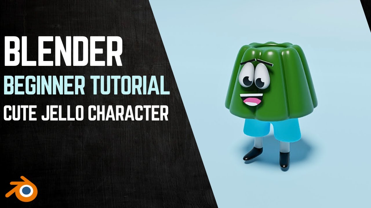 Blender Beginner Tutorial | Cute Jello Character Under 3 Minutes ...