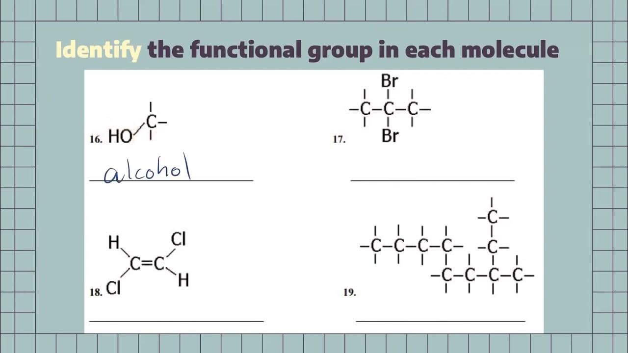 Recognizing Functional Groups - YouTube